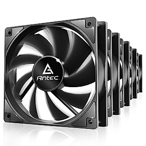 Antec PC Fans, 120mm Fan, Silent Case Fans, High Performance, Silent Quiet Low Noise, 3-pin Connector, P12 Series 5 Packs