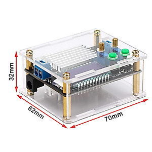 DROK Boost Buck Converter, DC 5.5-30V to 0.5-30V 5V 12V 24V Output Adjustable Power Supply Regulator Module, 4A 35W High Power Voltage Step Up Down Converter Board with Case LCD Display