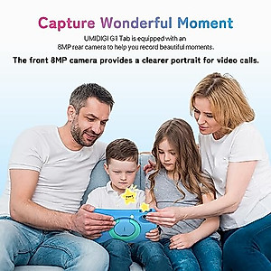 UMIDIGI Kids Tablet, G1 Tab Android 13 Tablet PC, 10.1" Tablet for Kids, 8G+64G up to 1TB, WiFi 6, 8MP+8MP Dual Camera, Quad-Core, 6000mAh, BT5.0, TÜV Eye Bluelight Tablet Android, Parental Control