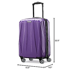 Samsonite Centric 2 Hardside Expandable Luggage with Spinner Wheels, Purple Orchid, Carry-On 20 Inch