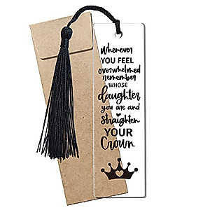 Daughter an Crown Inspirational Funny Bookmark Gifts for Women Girls Lovers Bookworm Daughter Lovers Friend Sister Book Female Sister Gifts Friendship Gifts