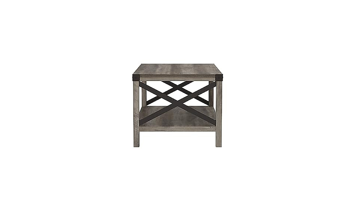 Walker Edison Sedalia Farmhouse Coffee Table - Modern Grey Wash