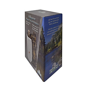 Rivers Edge Products Countertop Paper Towel Holder, Unique Resin and Wood Paper Towel Holder, Novelty Napkin Roll Holder for Counter, Giftable Animal Paper Towel Stand, Alligator