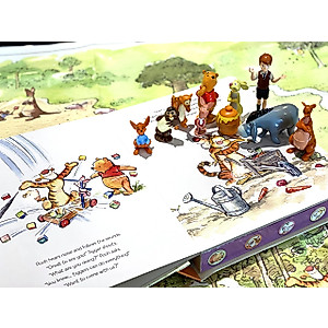 Disney Winnie the Pooh Classic My Busy Books - Storybook, 10 figurines, playmat