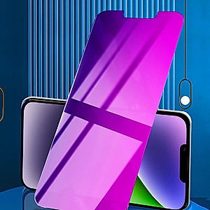Umhlaba Compatible with iPhone 14 Plus Compatible with iPhone 13 Pro Max Privacy Screen Protector Gradient colorful 28 Degree Anti-Spy Tempered Glass Case Friendly Bubble Free Easy Installation Frame