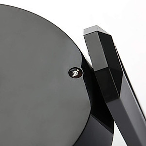 Jadpes Rotating Jewelry Display Stand, Solar 360 Degrees Rotating Turntable Display Stand with 4 LED Light Display Turntable for Display Jewelry Watch Collectibles Shop Display(#1)