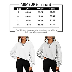 Trendy Queen Half Zip Pullover Womens Sweatshirts Cropped Hoodies Quarter Zip Long Sleeve Fall Outfits Fashion Clothes 2023 Pink