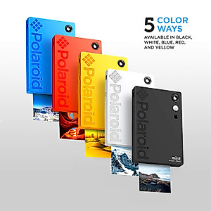 Zink Polaroid Mint Instant Print Digital Camera (Black), Prints on Zink 2x3 Sticky-Backed Photo Paper