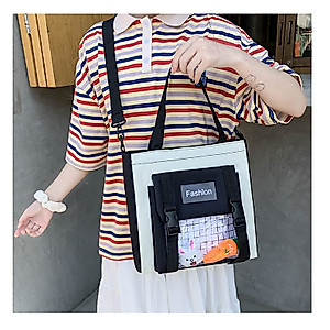 4Pcs Cute Backpack Set with Pins Pandent Kawaii Ita Bags Supplies Bookbag Aesthetic Back to School Stationary Accessories (Blue)