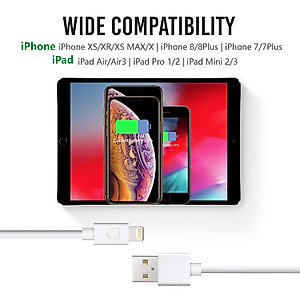 Atill iPhone Charger 6Pack 3FT USB Lightning Cable Charging Cord Compatible with iPhone 14/13/12/12Pro/12ProMax/11/11Pro/11Pro MAX/XS/XS MAX/XR/X/8/8Plus/7/7Plus and More