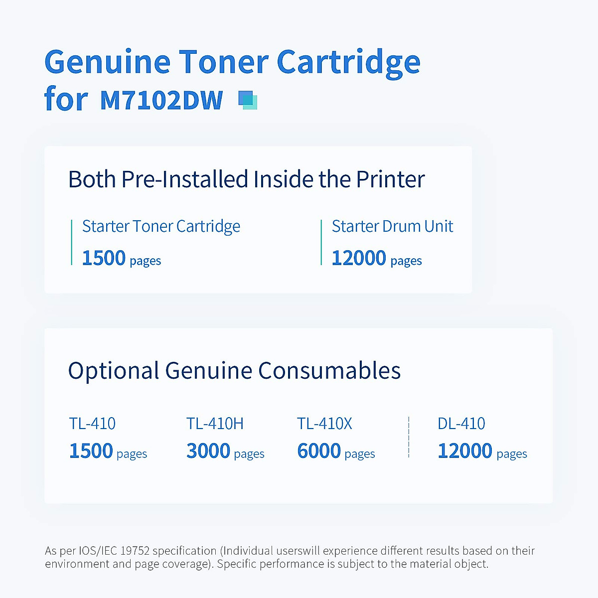 Pantum Laser Printer All in One Laser Printer Scanner Copier, Black White Printer Wirelessly Printer at 35PPM, M7102DW(V4T56A)