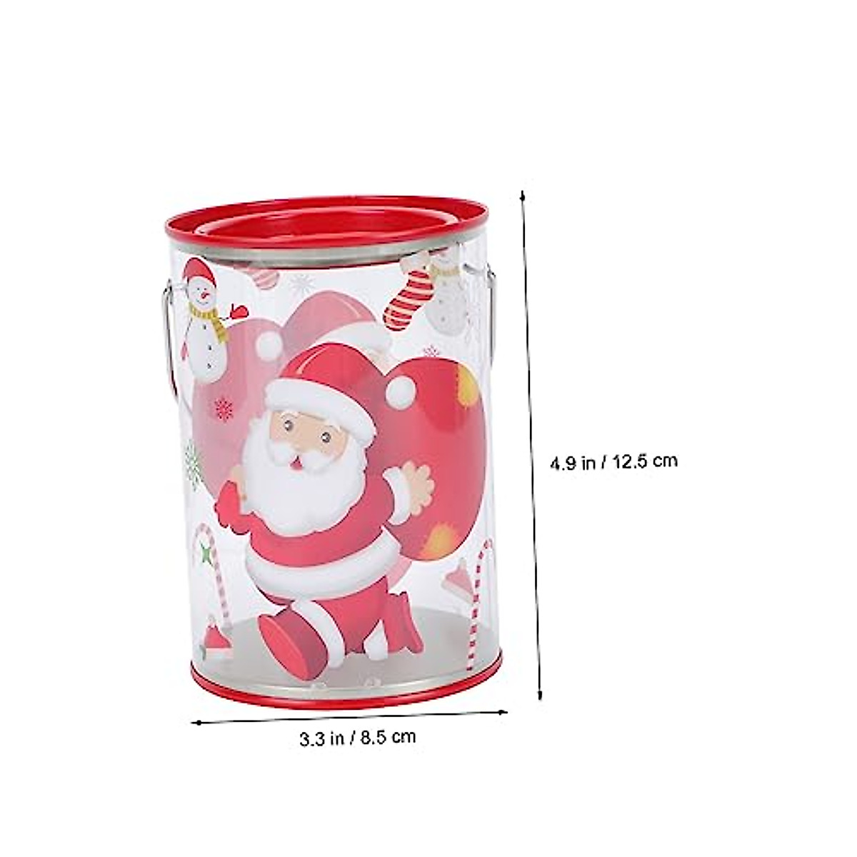 STOBAZA 16 Pcs Portable Cylinder Chocolate Box Cake Decor Cookie Decorating Christmas Cookie Tins Xmas Boxes Christmas Treat Tins Cookie Canister Candy Packaging Box Candy Can
