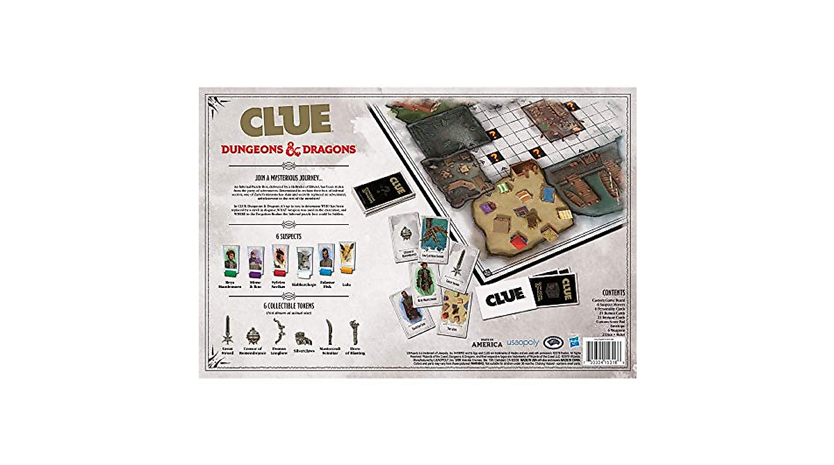 Clue Dungeons & Dragons Board Game - Official 2019 Edition