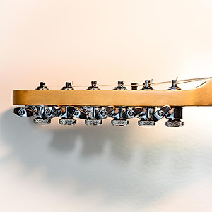 Graph Tech PRL-8721-C0 Ratio Electric 6-In-Line Locking Tuned Machine Heads - Mini Contemporary Style