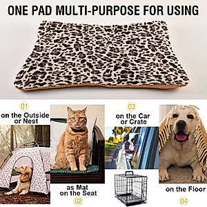 Coikll Camouflage Pet Bed Pad Soft Dog Bed Mat with Anti-Slip Bottom, Machine Washable Crate Pad Mattress for Dog Sleeping- 36 * 24inches