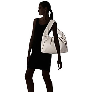 The Drop Women's Janelle Gathered Shoulder Bag, Ice Grey, One Size