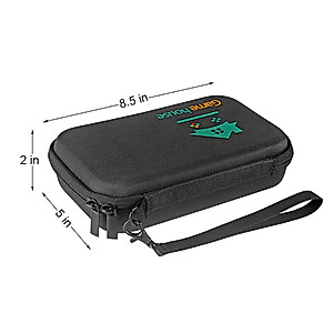 Pinson Travel Carrying Case Compatible With Backbone One Controller, Extra Room for Accessories (black)