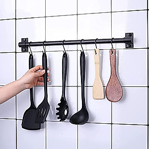 Liphontcta ALTKOL S Hooks for Hanging, 15-Pack S Shaped Hook Heavy Duty Hanging Hooks for Pots, Pans, Plants, Bags, Cups, Clothes, 2.4 Inch Metal (Black)