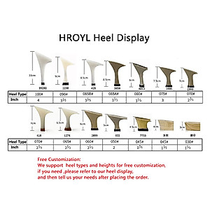 HROYL Women Rhinestone Ballroom Dance Shoes Latin Salsa Practice Performance Dance Shoes YCL356-6 Black, 5.5 B(M) US