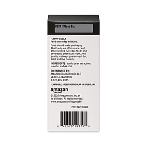 Amazon Brand - Happy Belly Pure Vanilla Extra, 1 fl oz (Pack of 1)