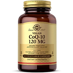 Solgar – Vegetarian CoQ-10 120mg, 60 Vegetable Capsules
