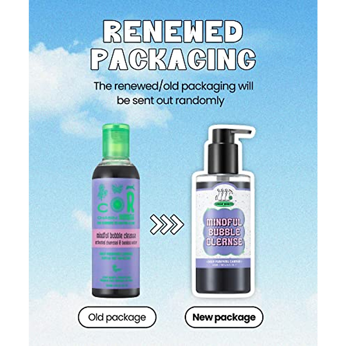 CHASIN' RABBITS Mindful Bubble Cleanse | Vegan All In One Face to Body Bubble Cleanser | Pore Purifying with Charcoal face wash for mens, For Oily Skin | 200mL/6.76 fl. oz