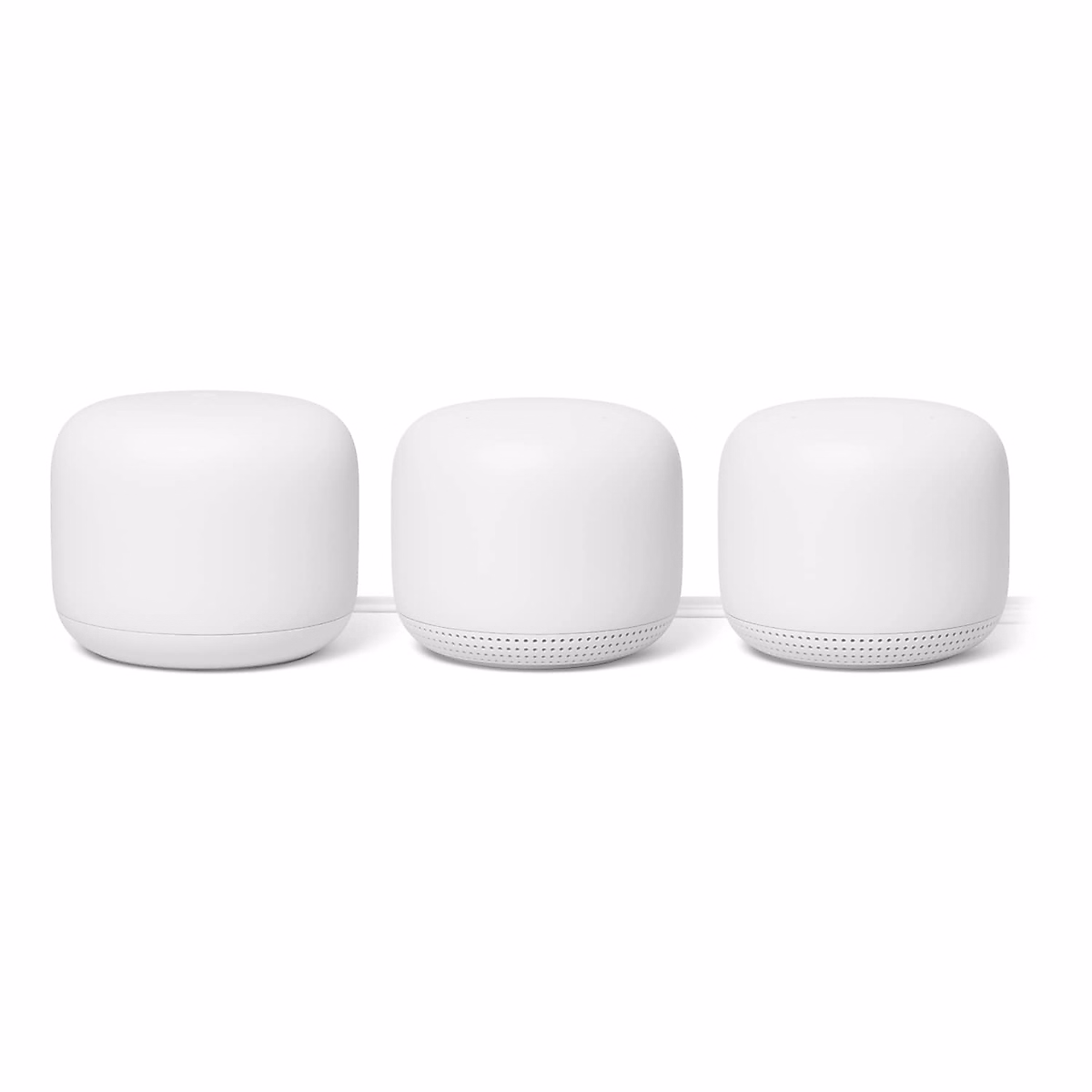 Google Nest WiFi Router 3 Pack ( One Router & Two extenders) 2ndGEneration 4x4 AC2200 Mesh Wi-Fi Routers with 6600 Sq Ft Coverage (Renewed)