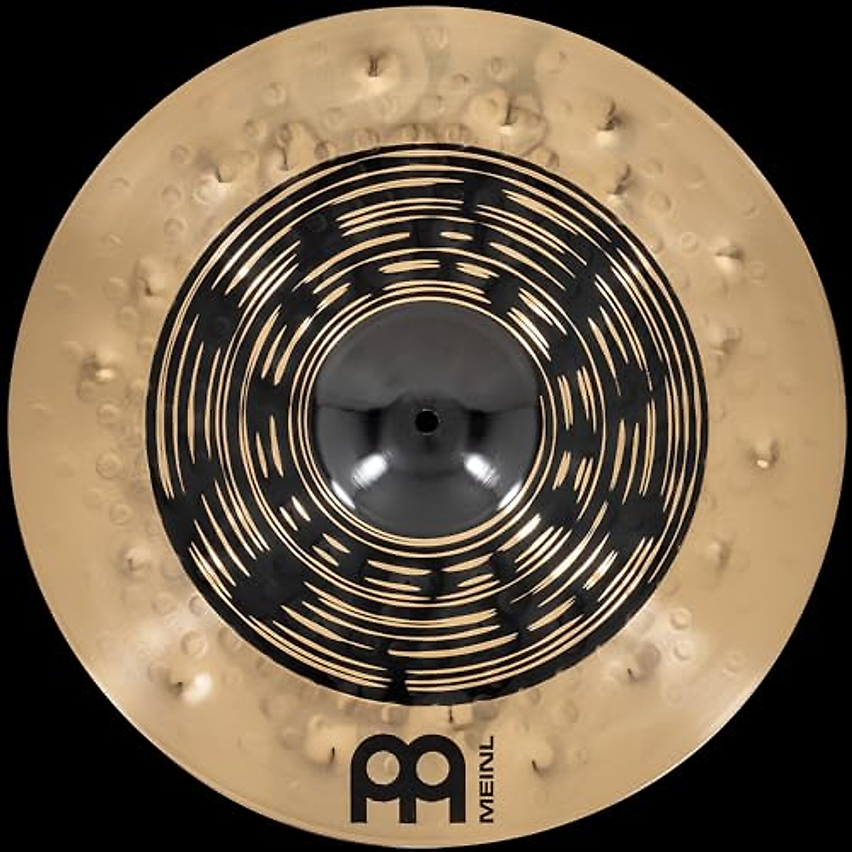 Meinl Cymbals Classics Custom Dual 18" Crash Cymbal for Drum Set, Dark/Brilliant — Made in Germany — B12 Bronze, 2-Year Warranty, (CC18DUC)