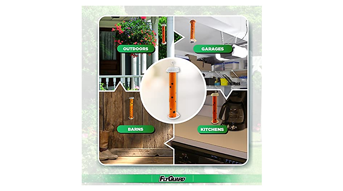 FLY GUARD Indoor/Outdoor Fly Catcher Glue Stick - 10 Pack