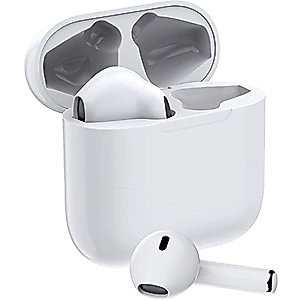 TDA Trading True Wireless Bluetooth Earbuds,30H Playtime Sport Bluetooth 5.0 Headphones in-Ear Stereo Earphones Fast Charging in-Ear Headset Compatible with iPhone/Android/PC, White