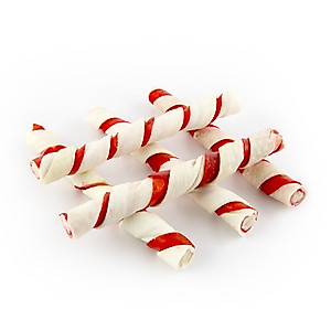 Dingo Twist Sticks Jumbo Rawhide Chews Made with Real Chicken, 9-Count