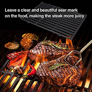 Grill Grate Replacement for 7638 Weber Spirit, Weber Spirit 300, Spirit II 300, Spirit E/S 310 320, Spirit 700, Genesis 1000-3500, Genesis Silver Gold Platinum B/C Gas Grills 17.5 x 11.9 Inch(2 Pack)