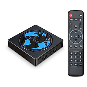 Android 11.0 TV Box, X98 Mini Amlogic S905W2 TV Box 4GB RAM 32GB ROM Support AV1 WiFi BT4.2 4K HDR Box with Keyboard i8