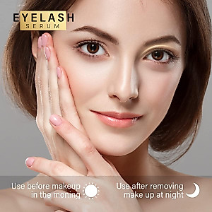 Premium Eyelash Growth Serum - 5ml Fuller & Longer Looking Eyelashes Lash Enhancing Serum for Natural Lashes or Lash Extensions & Brows, Vegan & Cruelty-Free