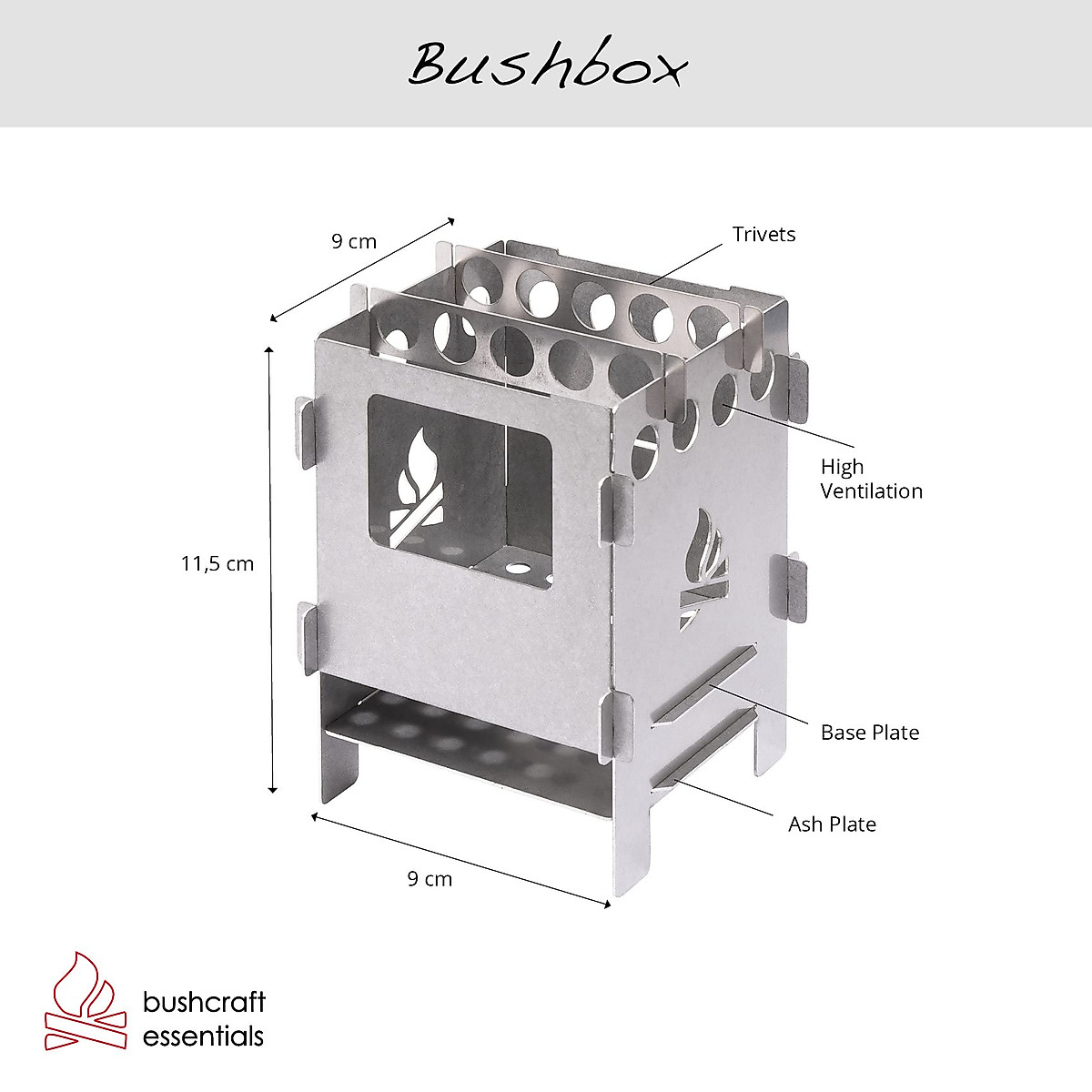 Outdoor Pocket Stove Bushbox Set