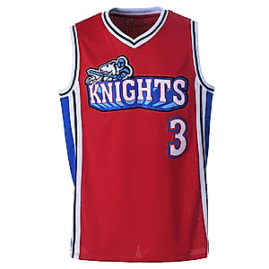 Youth Calvin Cambridge Shirts #3 LA Knights Basketball Jersey for Kids/Boys (Red, Youth X-Large)