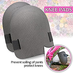 Garden Tool Set，10 Piece Pink Gardening Gifts for Women,with 2 in 1 Detachable Storage Bag, Trowel, Transplanter, Rake, Weeder, Cultivator, Purning Shears and 3 Additional Protection Tools(LANNIU)