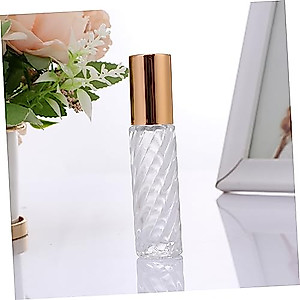 FOMIYES Perfum 10pcs Perfume Mini Lip Gloss Roller Bottle Refillable Container Perfume Roller Bottles Rolling Balls Roll-on Bottles Essential Oil Essential Oil Bottle Multifunction