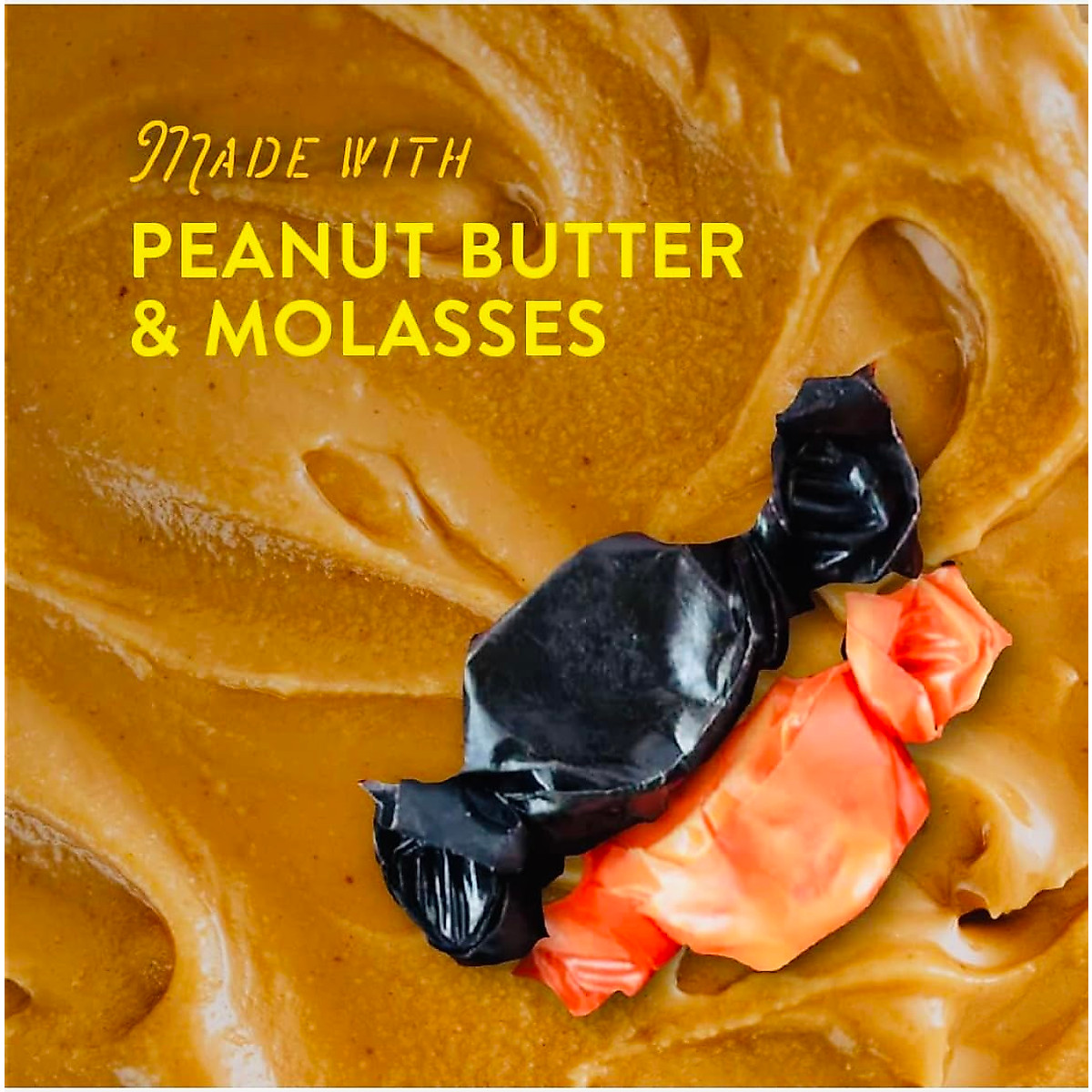 THE GOODS SHIPPER Melster Peanut Butter Kisses Taffy Candies 3.5 oz (3 Pack, Exp. Mid 2024)