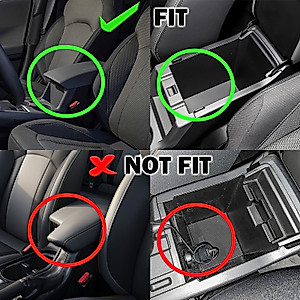 RUNROAD Center Console Organizer Compatible with Subaru Crosstrek 2023 2024 2025 & Impreza 2024 Accessories, Insert Secondary Storage Box Console Organizer Armrest Tray, Black