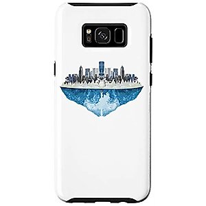 Galaxy S8+ Flat Earth Awesome Future City Ice Wall Society Gift Case