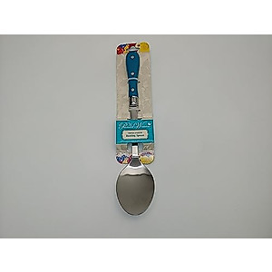 The Pioneer Woman Basting Spoon Large Stainless Steel Teal Handle 14" Long