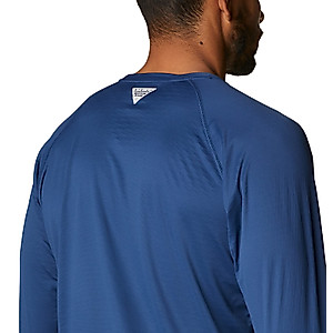 Columbia Men's PFG Zero Rules Ice Long Sleeve Shirt, Carbon, XX-Large