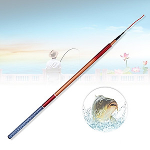 1 Pc Portable Telescopic Fishing Rod Glass Steel Hand Pole for Freshwater Fishing Casting Hard Fishing Gear(2.7M)