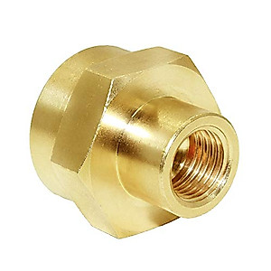 Joywayus 1LB Propane Gas Bottle Refill Adapter,1/4" NPT Female Universal Fit 1-lb Tank Brass Fitting(Pack of 2)