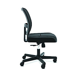 HON ValuTask Task Chair, Mesh Back Computer Chair for Office Desk, Black (HVL205)