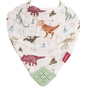 Baby Bibs - 3 Pc Muslin Bibs - Reversible 100% Natural Cotton Teething Bib - Baby Bibs For Girls And Boys, Baby Essentials
