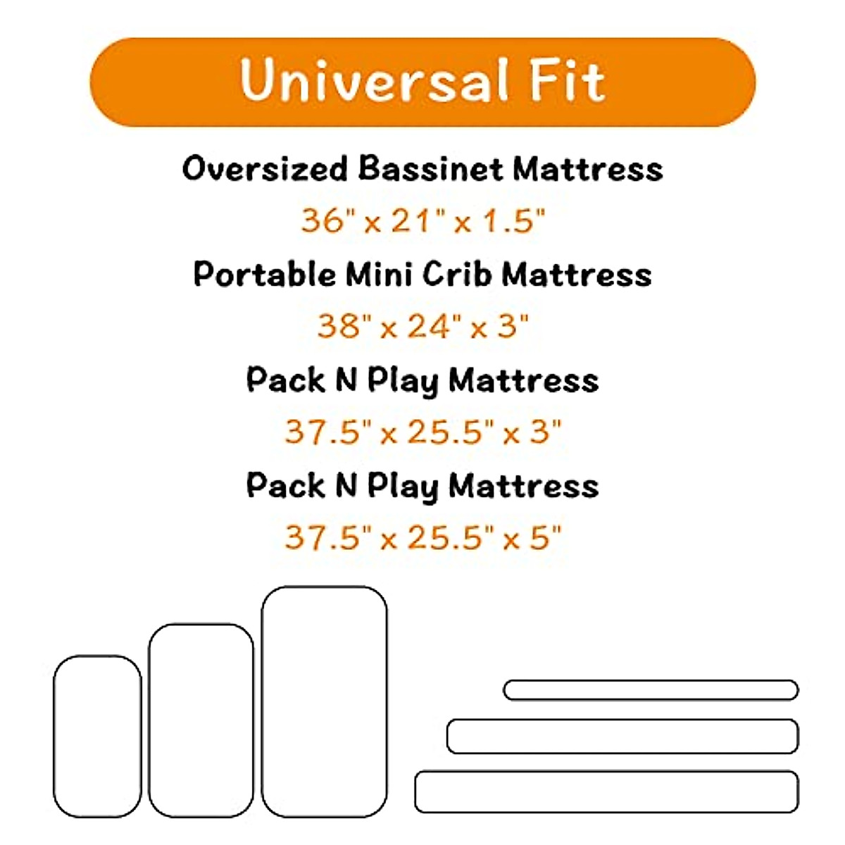 POSENPRO 2 Pack Cotton Pack N Play Sheets, Mini Portable Crib Sheets Set Fitted for Pack N Play Mattress Pad and Mini Cribs - Dinosaurs, Rainbows, Clouds & Monsters