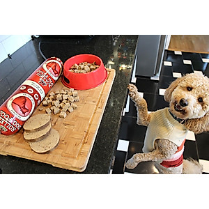 Redbarn Premium Rolled Dog Food, Semi-Moist, Beef Recipe - High Protein Full Feed, Topper, Training Treat, or Pill Pouch - Balanced Meal with Functional Ingredients - 4 lb. (8 Rolls)