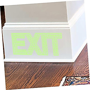 Veemoon 1set Export Sticker Stickers Signs Exit Sign Floor Guide Sticker Shopping Mall Exit Decal Way Indicator Sticker Indicator Floor Sticker Exit Sticker Direction Sticker The 2sheets